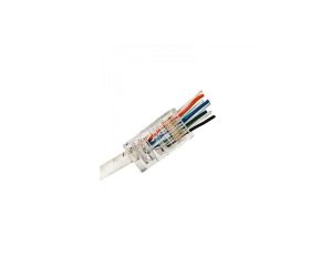 Conector Mufa retea UTP RJ45 CAT 5 Pass through connector - Rovision.ro