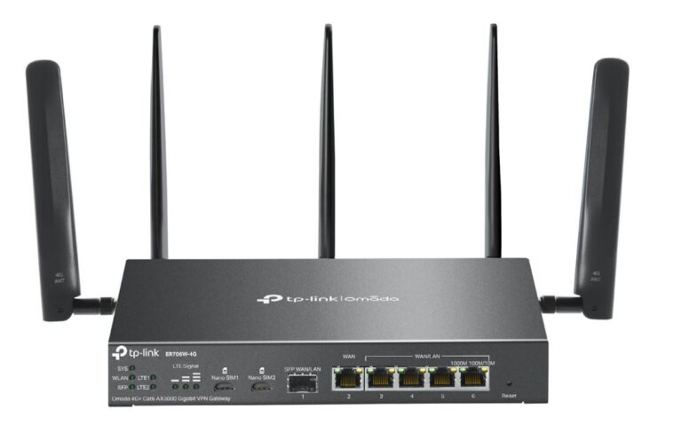 ER706W-4G | Router 4G+, Wi-Fi 6, AX3000, Nano SIM